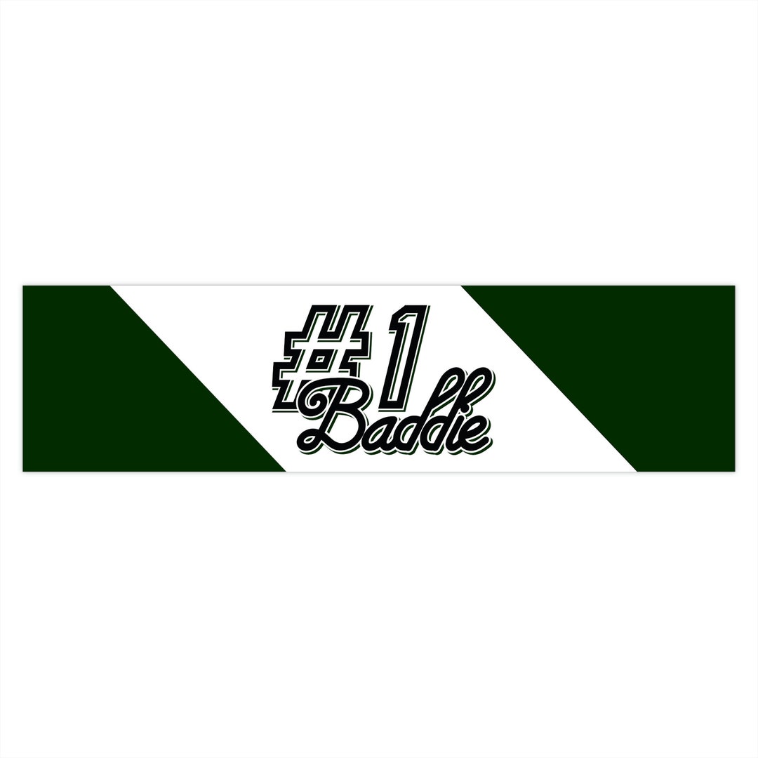 Number One Baddie Bumper Stickers, Cute Girl Car Décor, Gift for ...