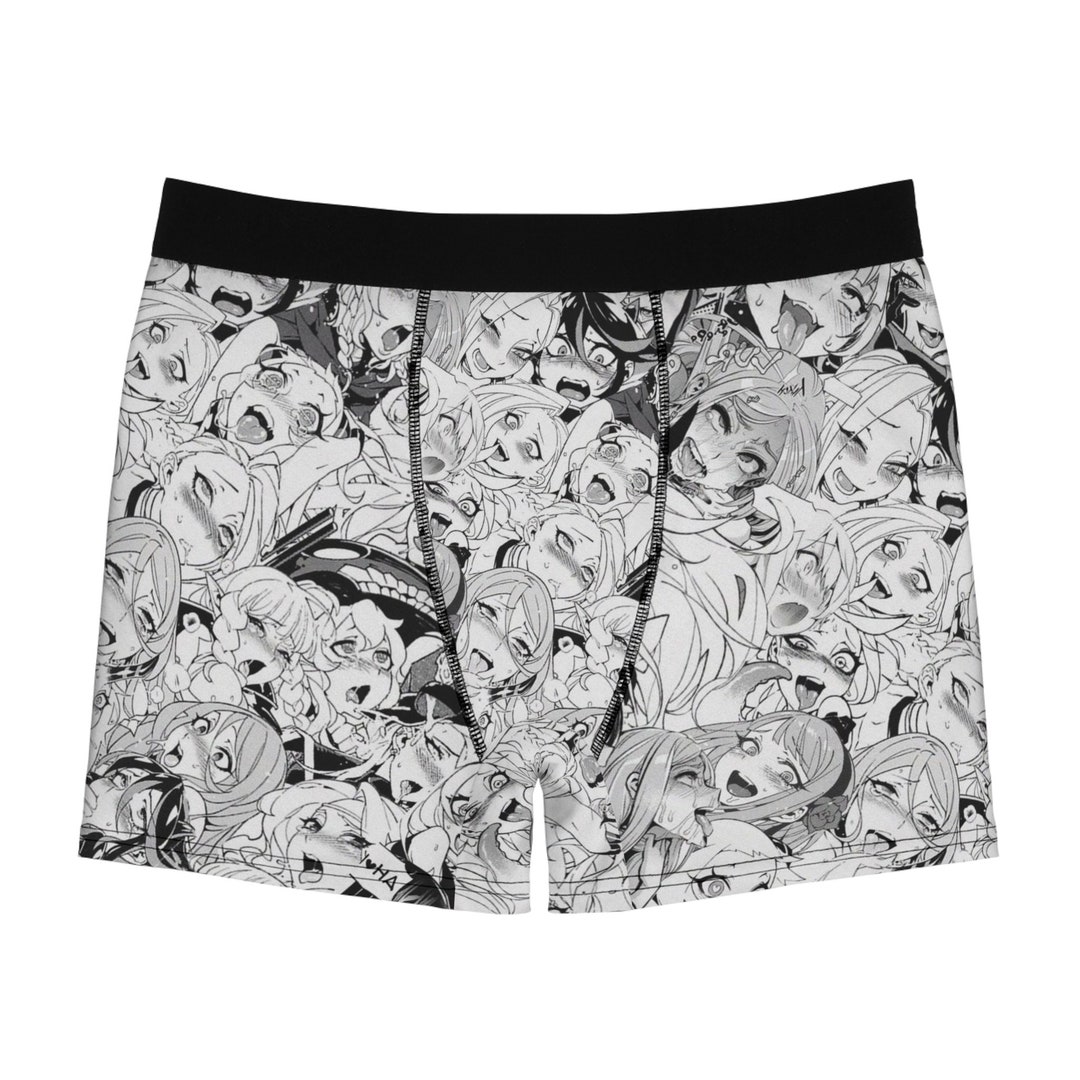 Anime Men's Boxer Briefs, Ahegao Girls Pattern Underwear. - Etsy Australia