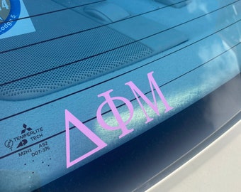 Greek Letter Car Decal - Etsy
