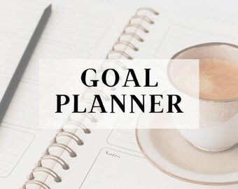 Printable Goal Setting Planner, Goal Organizer, Monthly Goals Planner ...