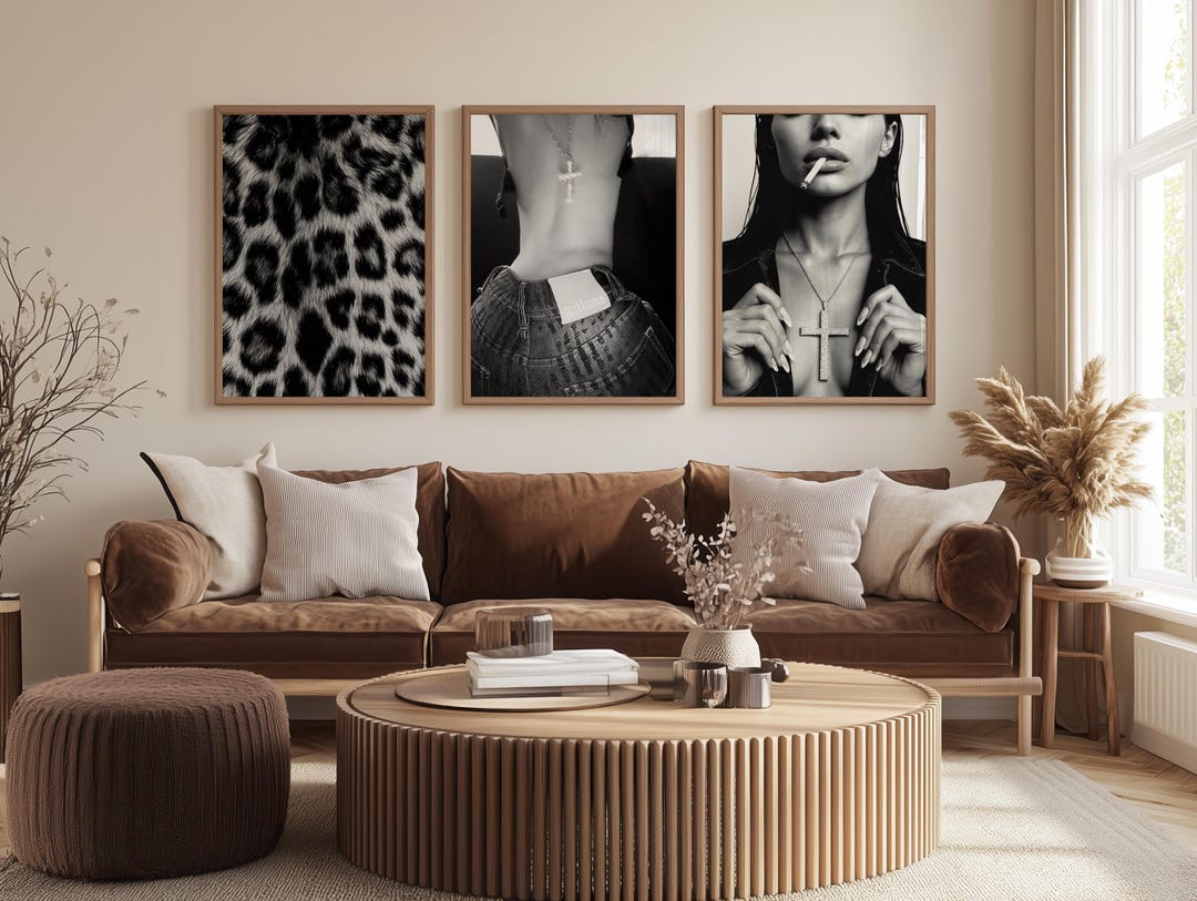 Set of 3 Trendy Chic Prints - Urban Fashion Aesthetic, Luxury Fashion ...