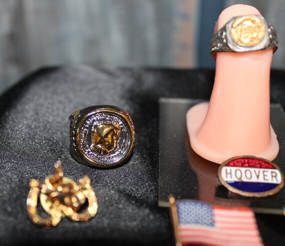 Jewelry Vintage Political Hoover Trump Rings - Gem