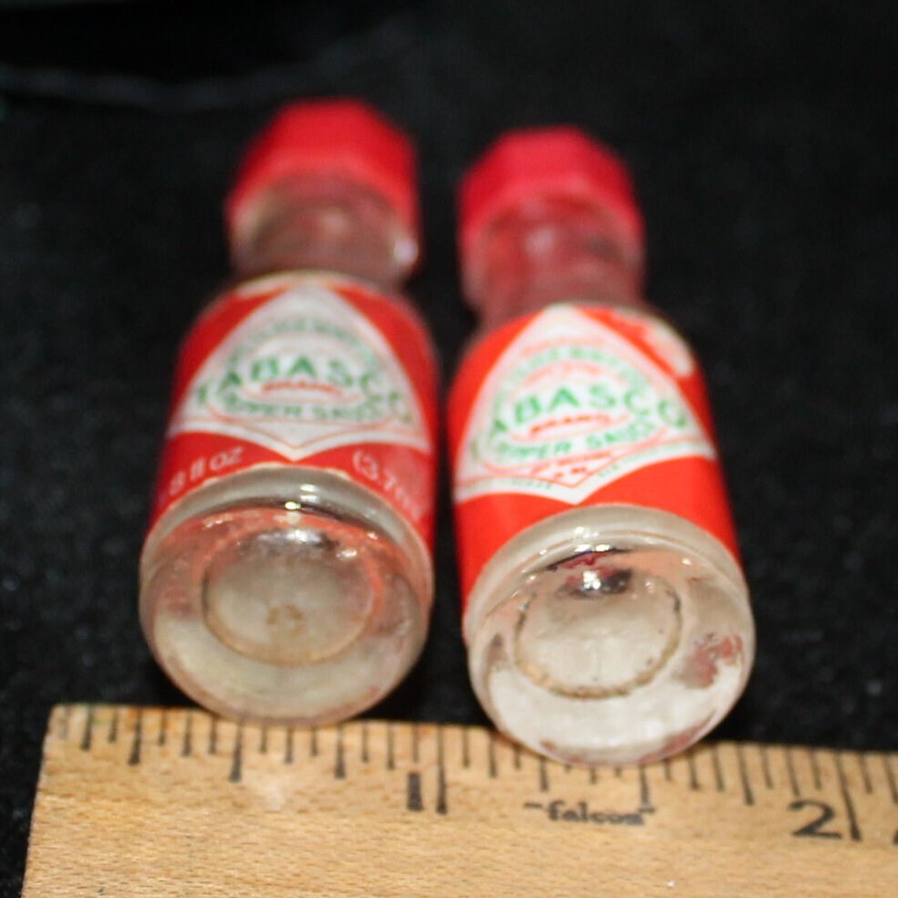 Vintage Mini Tabasco Bottle Lot - Etsy