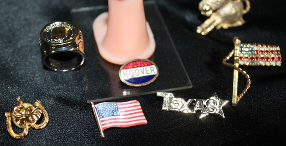Jewelry Vintage Political Hoover Trump Rings - Gem