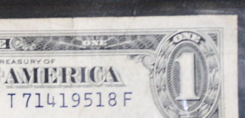 1935 D One Dollar Silver Certificate Blue Seal - Etsy