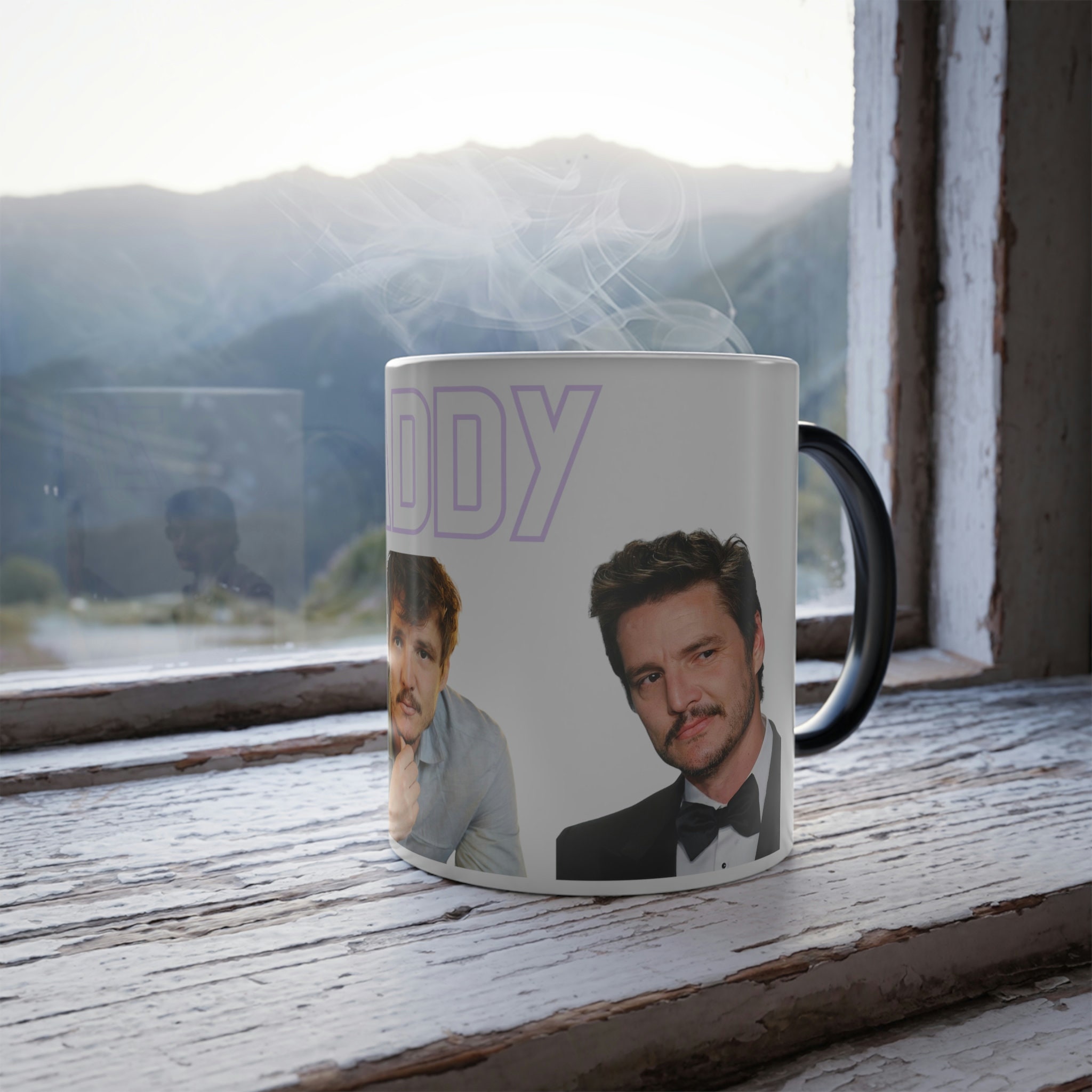 Pedro Pascal Mug Merch, Color Morphing Mug, the Last of Us Cup, Zaddy ...
