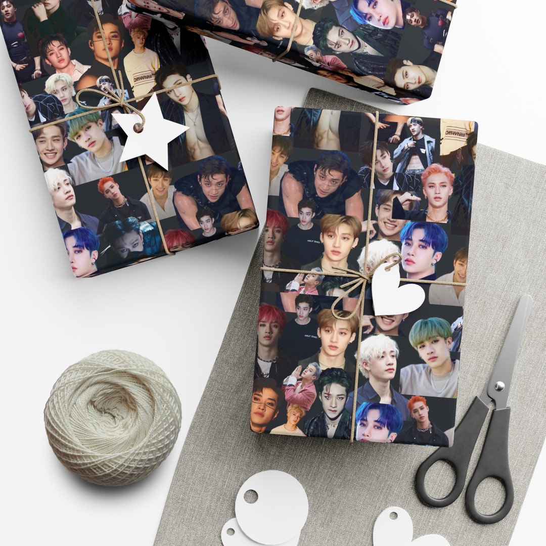 Bang Chan Stray Kids Gift Wrap Papers, Wrapping Paper Kpop Design, Bang ...