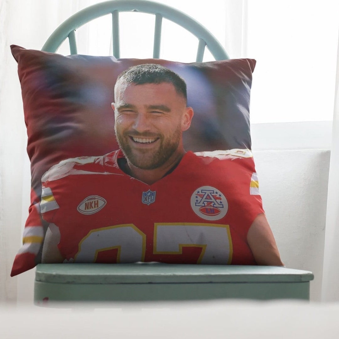 Travis Kelce Pillow, Swifty Merch Boyfriend, Taylor Merch Boyfriend, Travis NFL Pillow. - Etsy