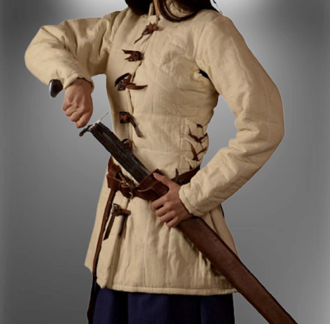Medieval Female Gambeson, Aketon-white Gambeson OSH-201 Christmas Gift ...