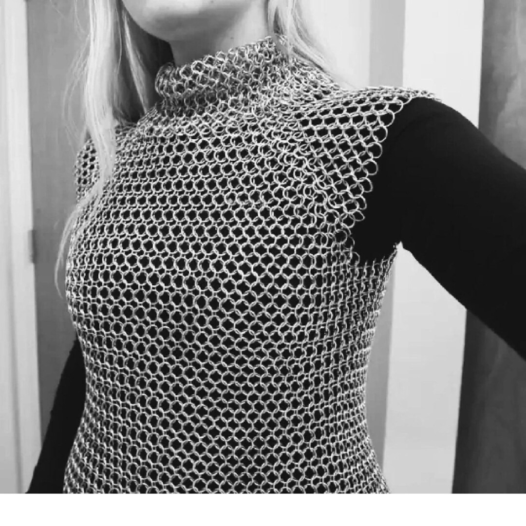 Chainmail Shirt Armor Partywear Costume Fantasy Gothic - Etsy