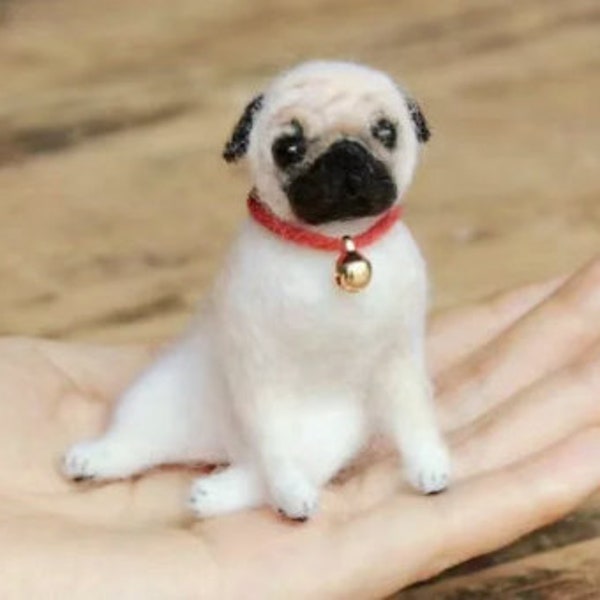 Felt Pug - Etsy