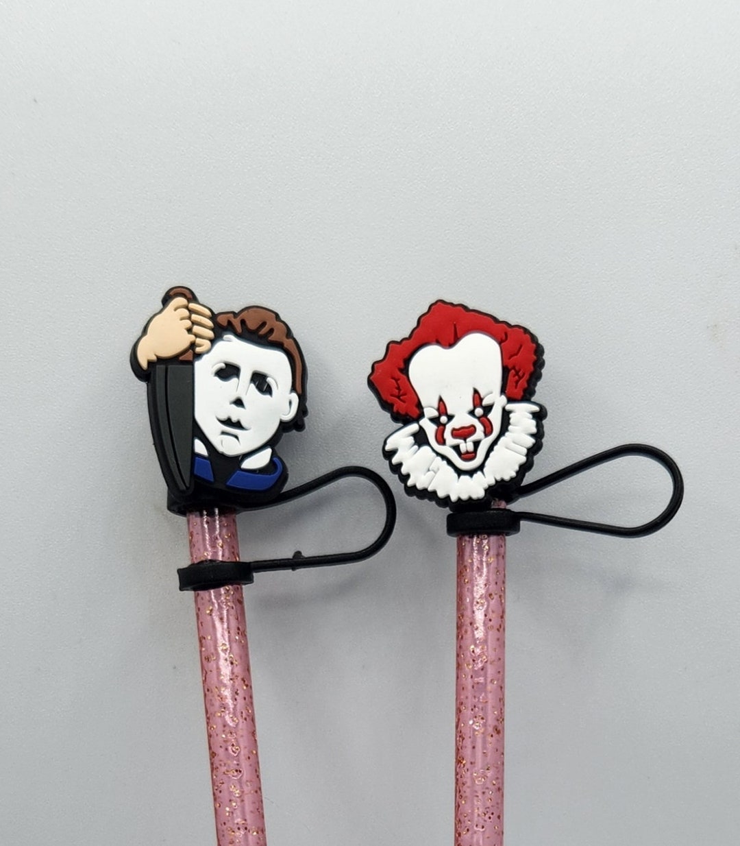 Silicone Horror Movie Character Straw Cover - Etsy