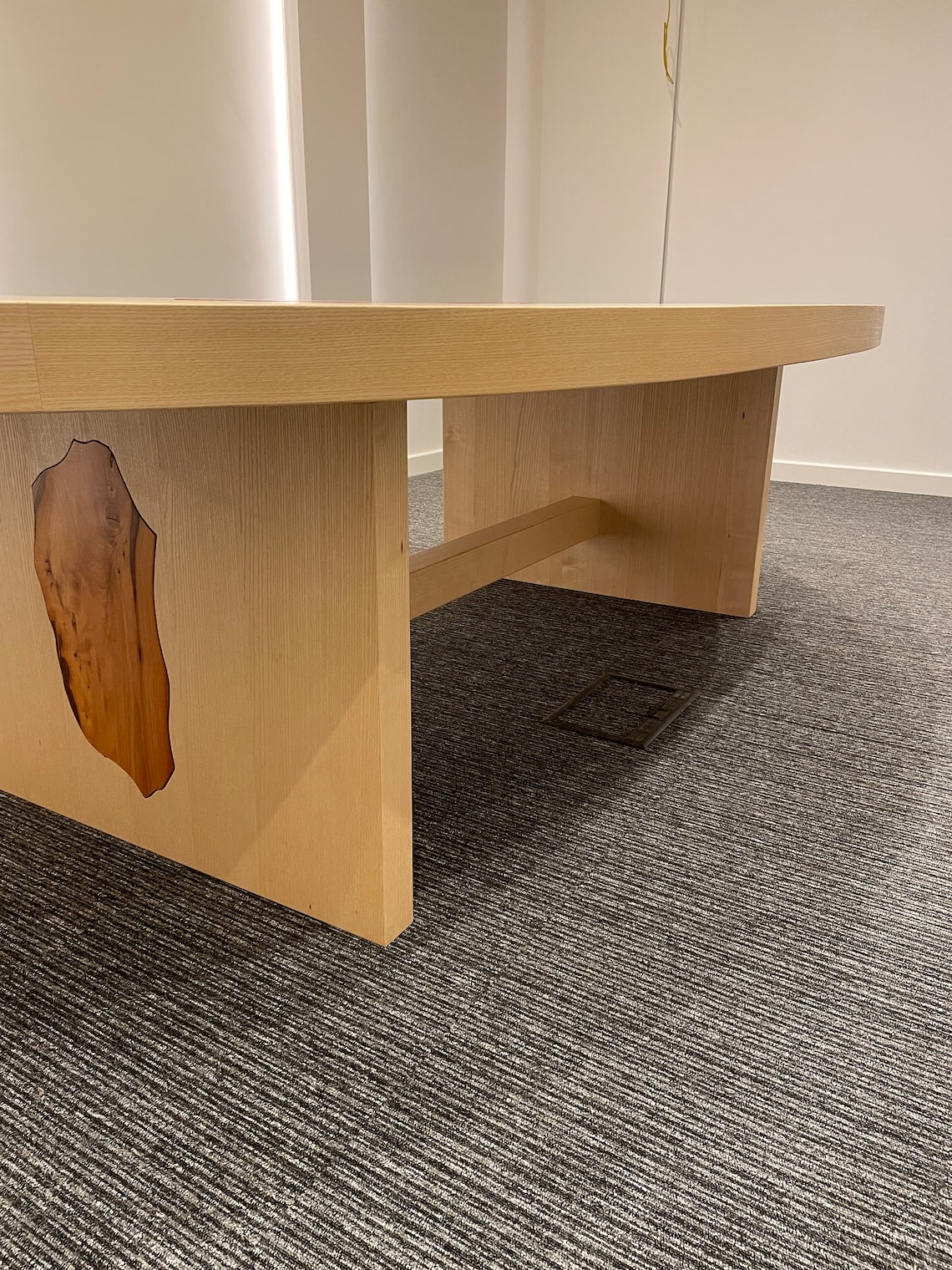 Large Hand Made Dining/meeting Room Table With Led Lights. Massive ...