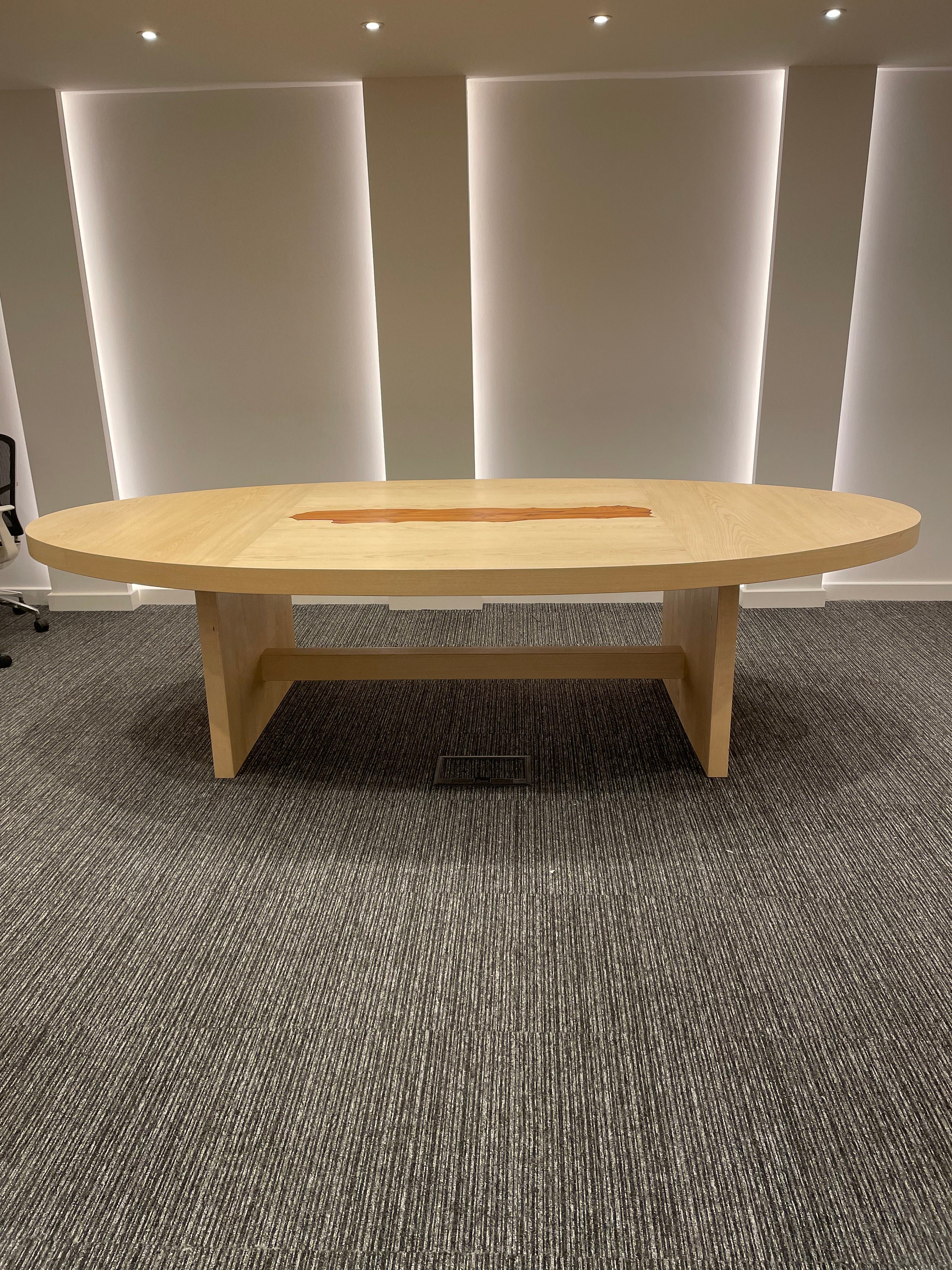Large Hand Made Dining/meeting Room Table With Led Lights. Massive ...