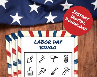 Labor Day Dice Game Instant Download Labor Day Dice Game Card Printable ...