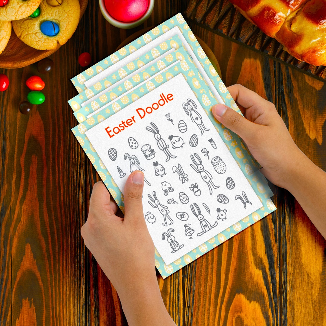 Easter Doodle Card Instant Download - Easter Doodle Card Printable I 8. ...