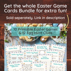 Easter Printable Maze Game Card Instant Download - Easter-family-game ...