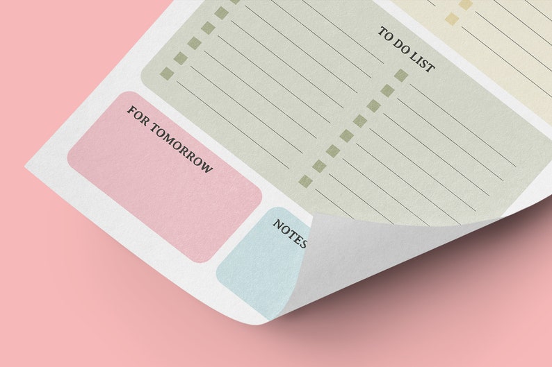 Printable to Do List, Daily Planner, Simple Pastel to Do List, Instant ...