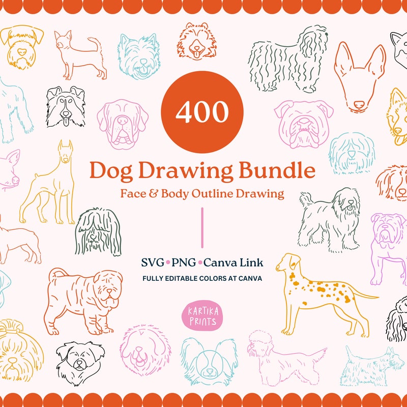 Dog Outline - Etsy