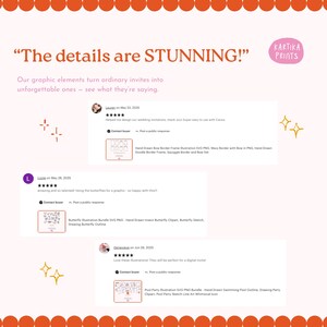 Hand Drawn Bow Border Frame: SVG, PNG, Canva (digital Download) - Etsy