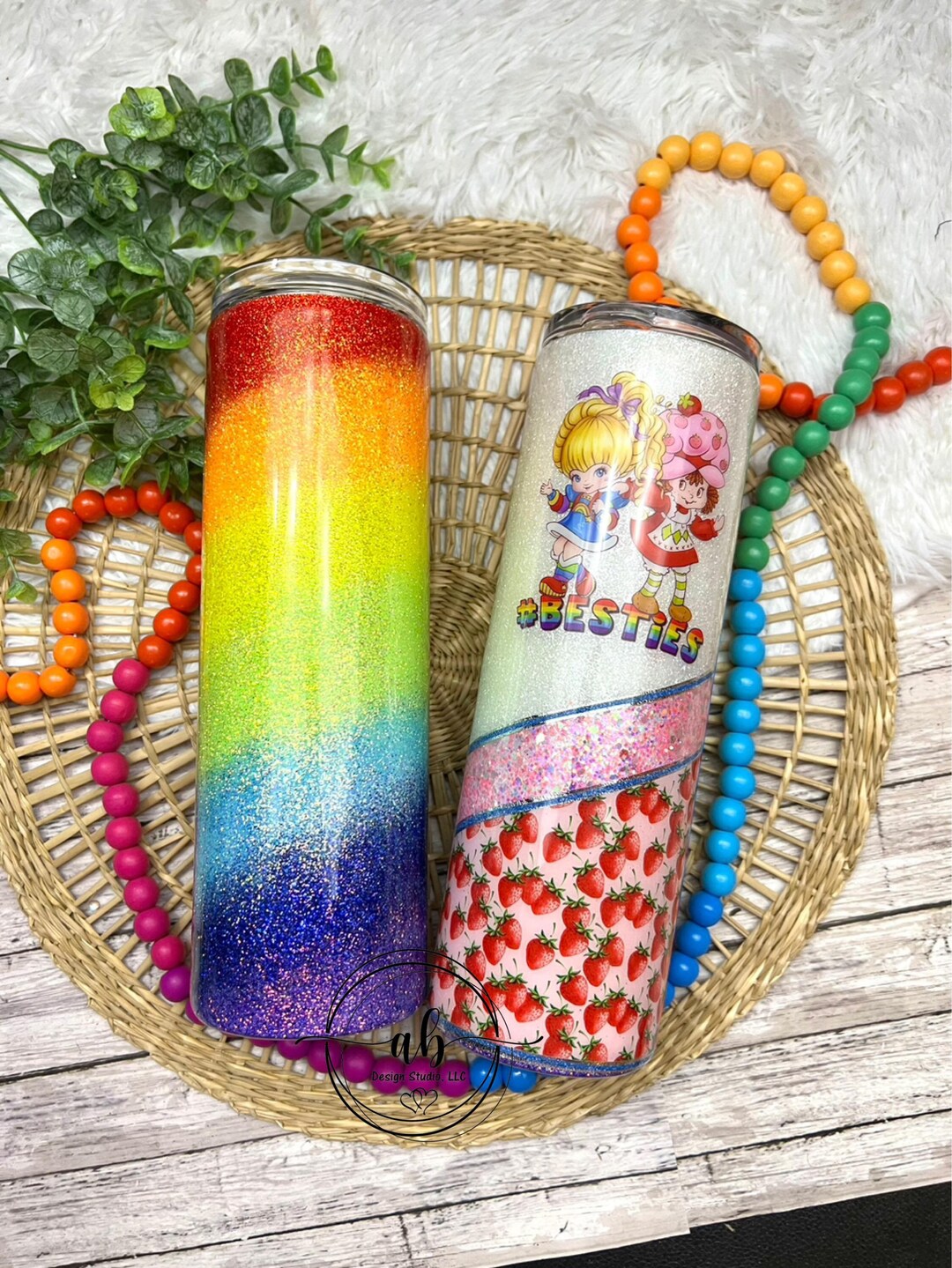 30oz Skinny Straight BESTIES Split Tumbler - Etsy