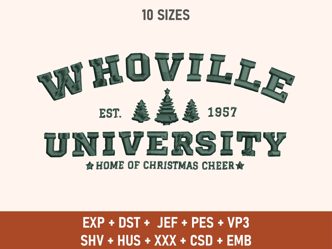 Whoville Embroidery Design, Christmas Embroidery Designs, Grinch ...