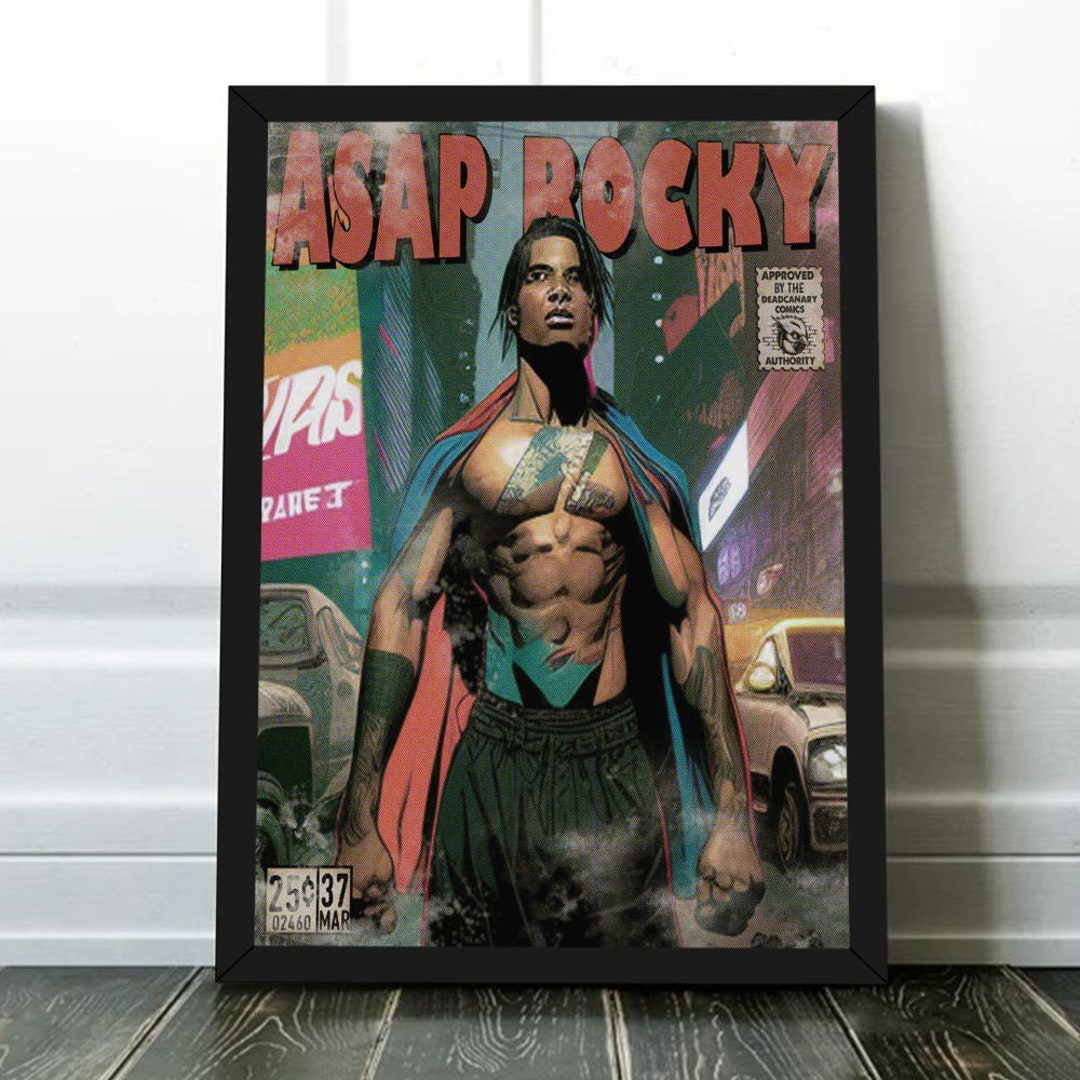 Asap Rocky Comic V1 Comic Art Book Canvas Print Asap Rocky - Etsy