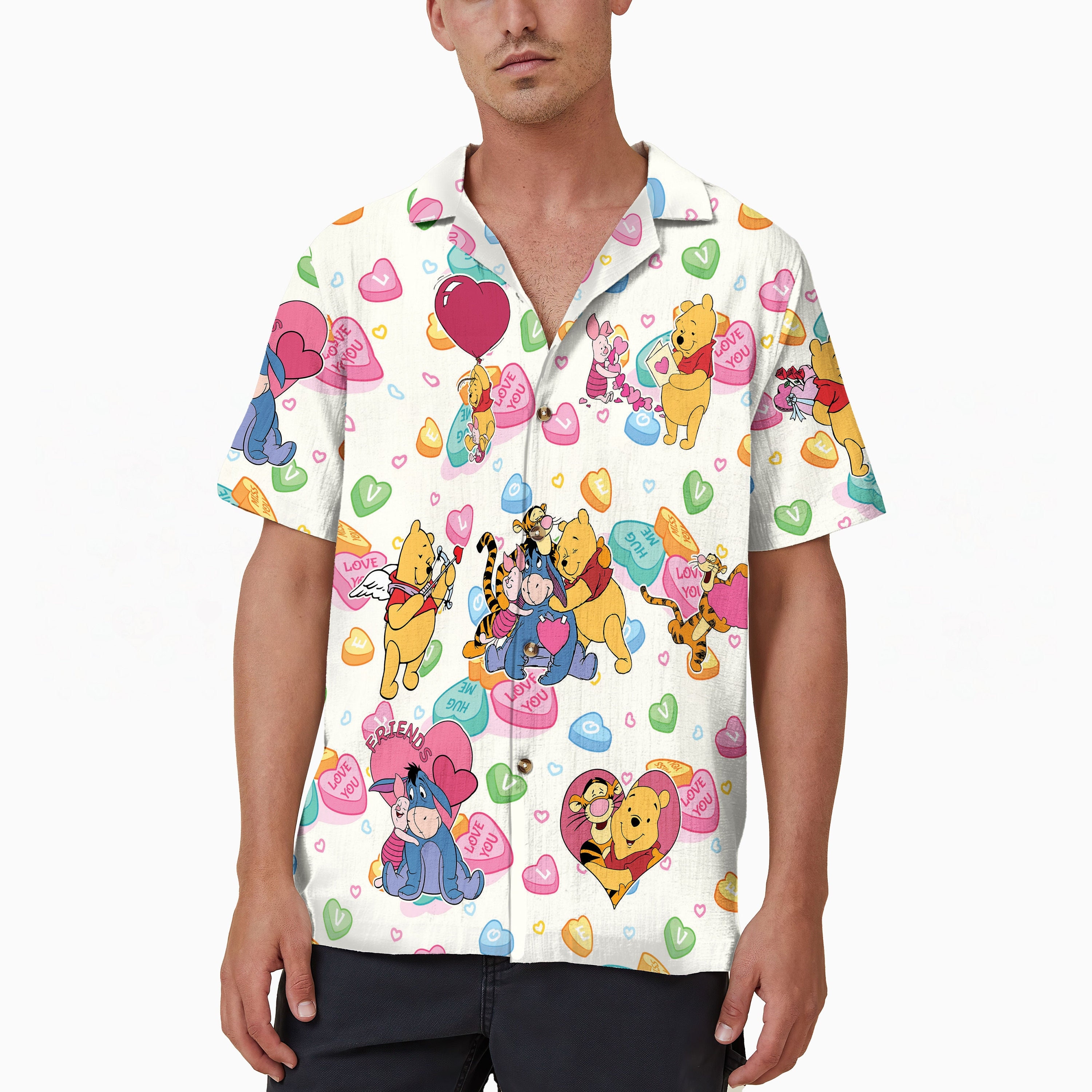 Winnie the Pooh Valentine Shirt, Poor Bear Hawaiian Aloha Shirt sold by ...