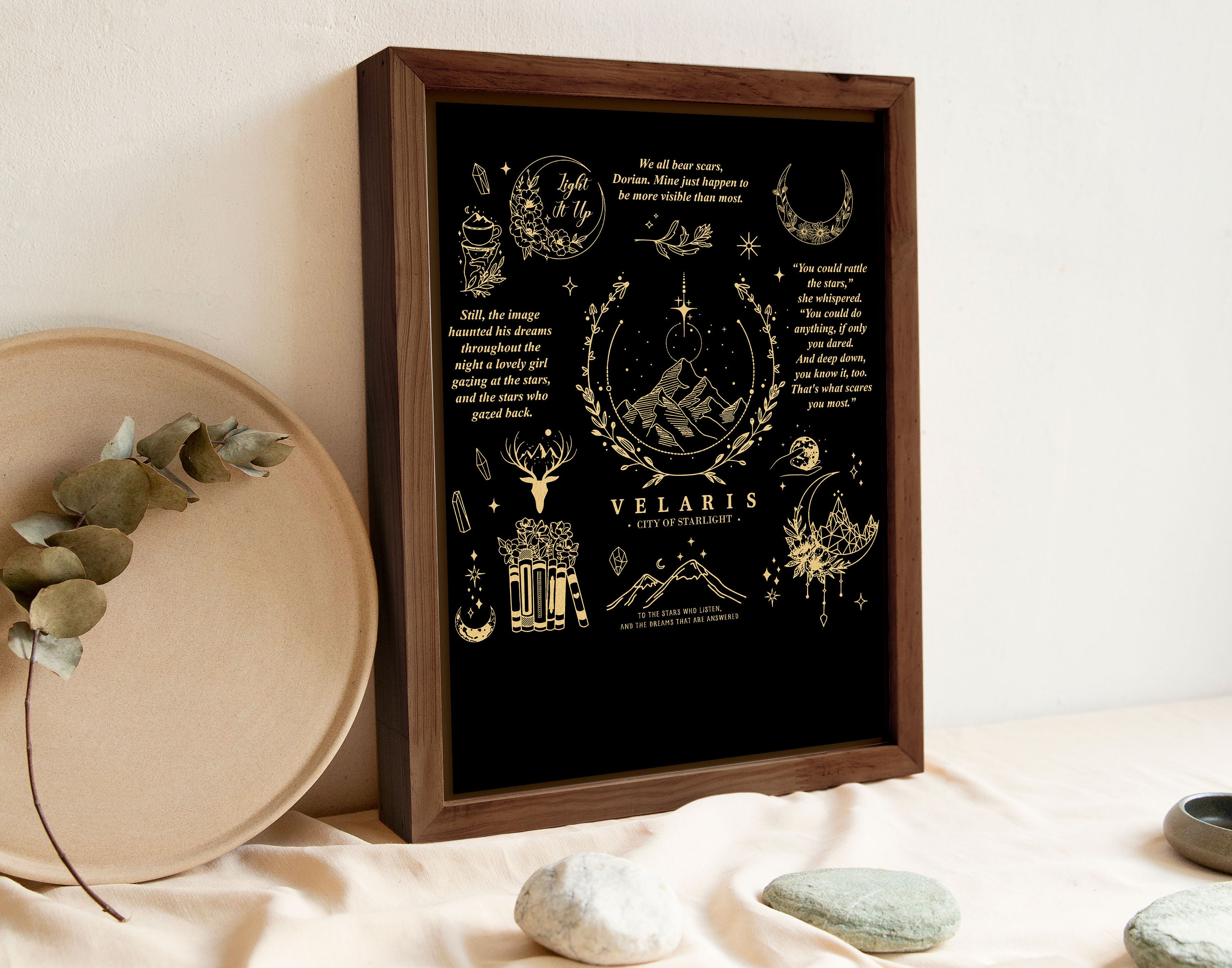 ACOTAR Poster Velaris Posters, A Court of Thorns and Roses Poster, City ...