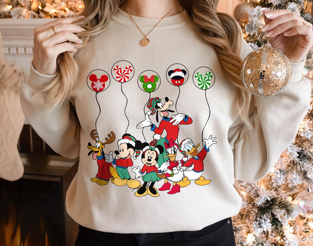 Funny Mouse and Friends Christmas Sweatshirt, Christmas Mouse Shirt ...