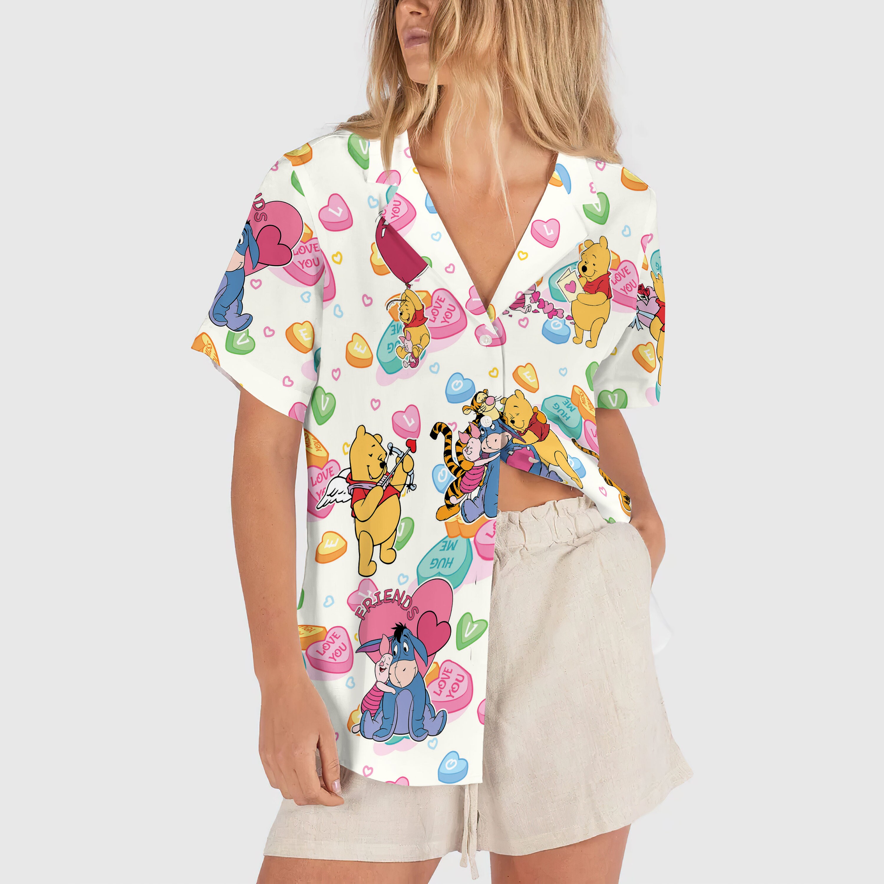 Winnie the Pooh Valentine Shirt, Poor Bear Hawaiian Aloha Shirt sold by ...
