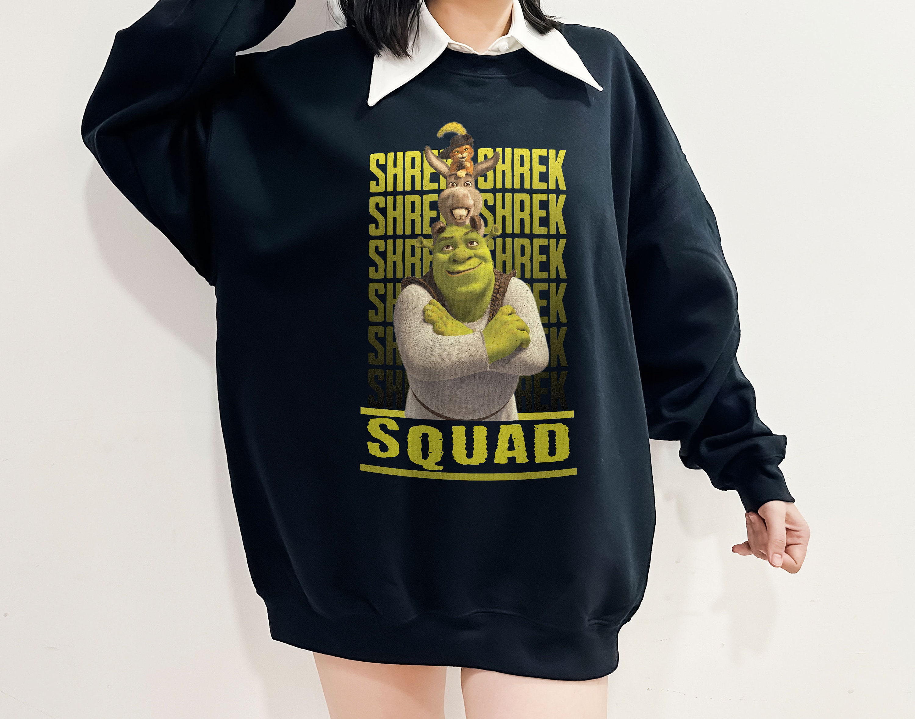 Shrek Squad Shirt Memes Shrek Face Shirt, Shrocs Shirt, Funny Trending ...