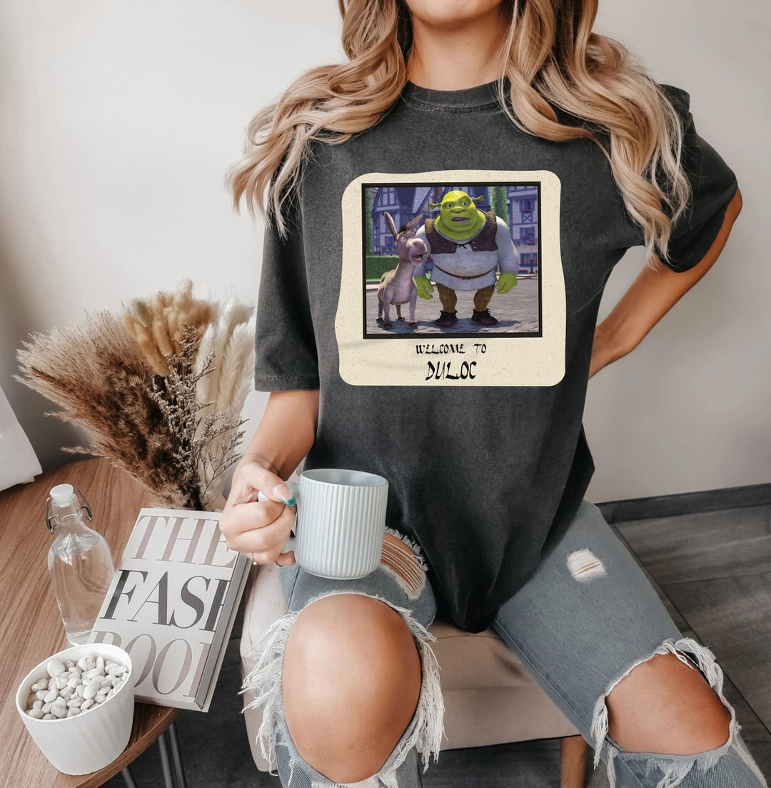 Funny Memes Shrek Shirt Welcome to Duloc Shirt, Shrek Face Shirt, Sassy ...