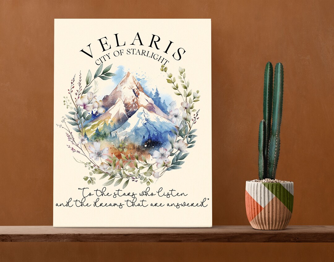 Velaris City of Starlight ACOTAR Poster, the Night Court Poster, City ...