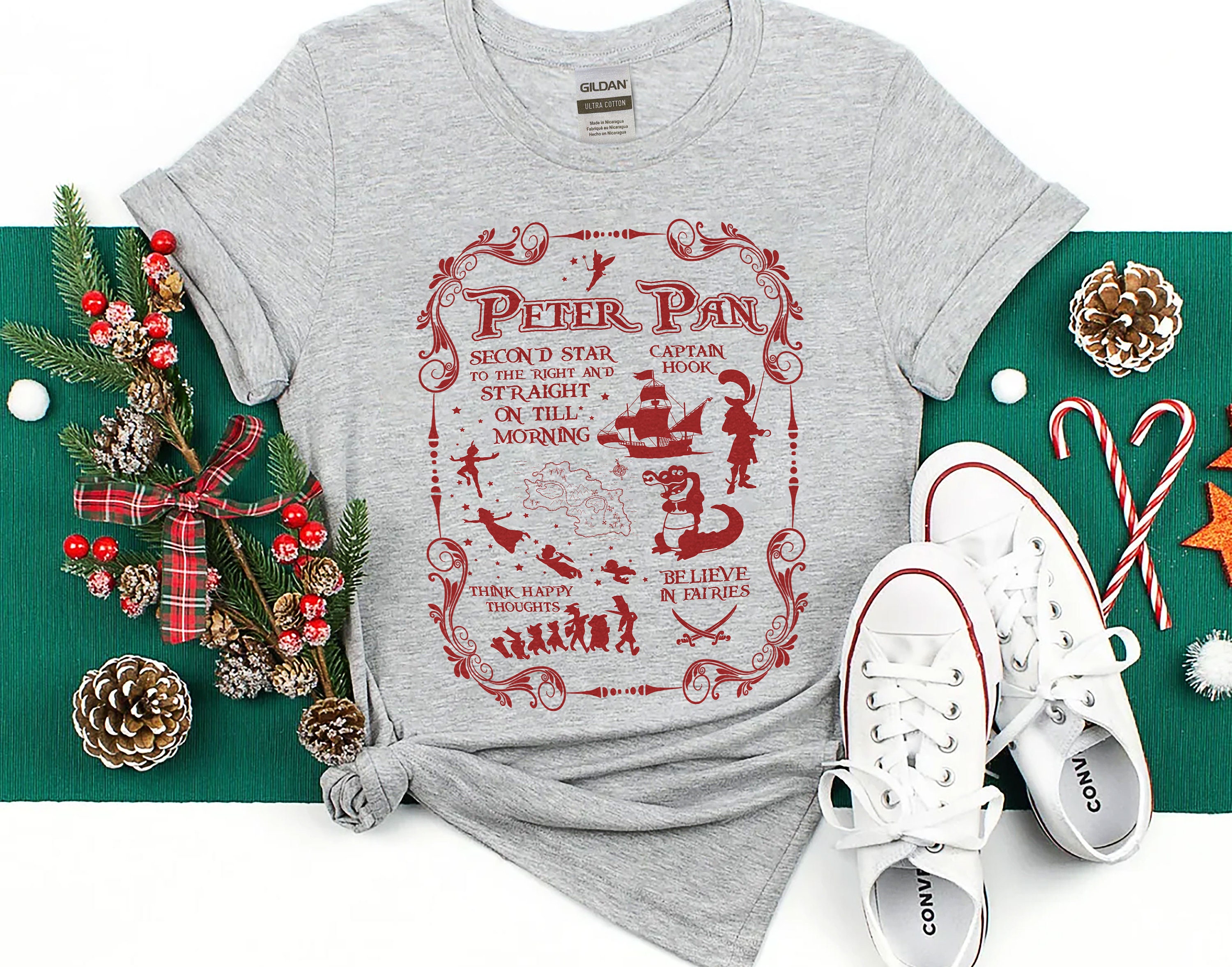 Retro Peter Pan Items Disneyland Sweatshirt, Vintage Disney Cartoon ...