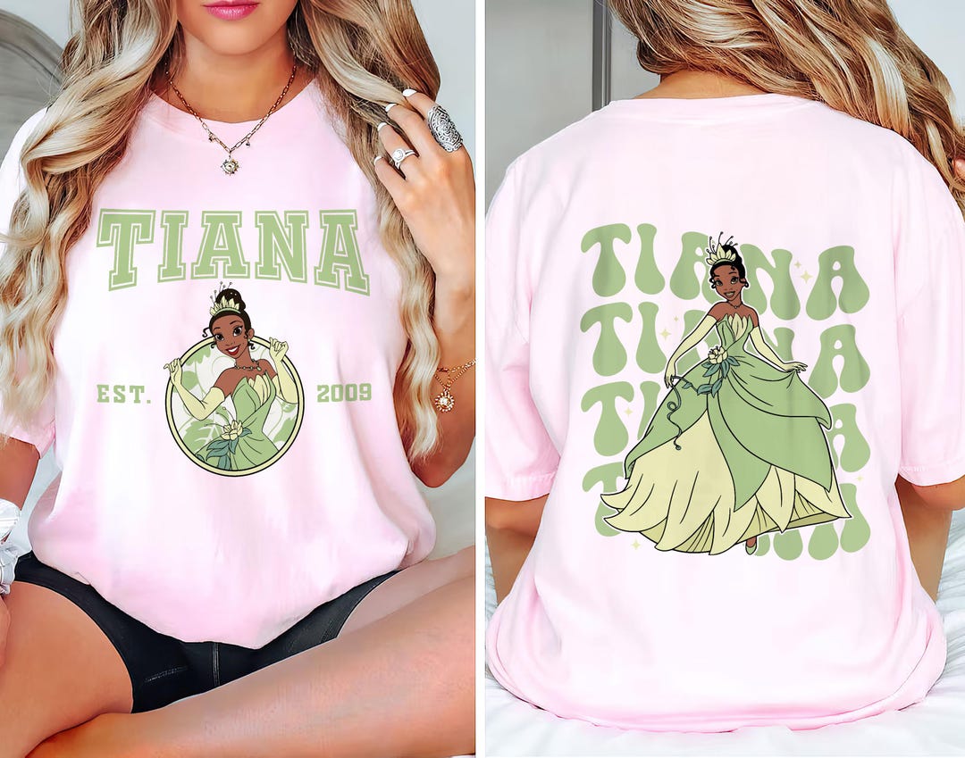 Tiana 2 Sided Shirt, Princess Tiana Shirt, Tiana the Frog Shirt ...