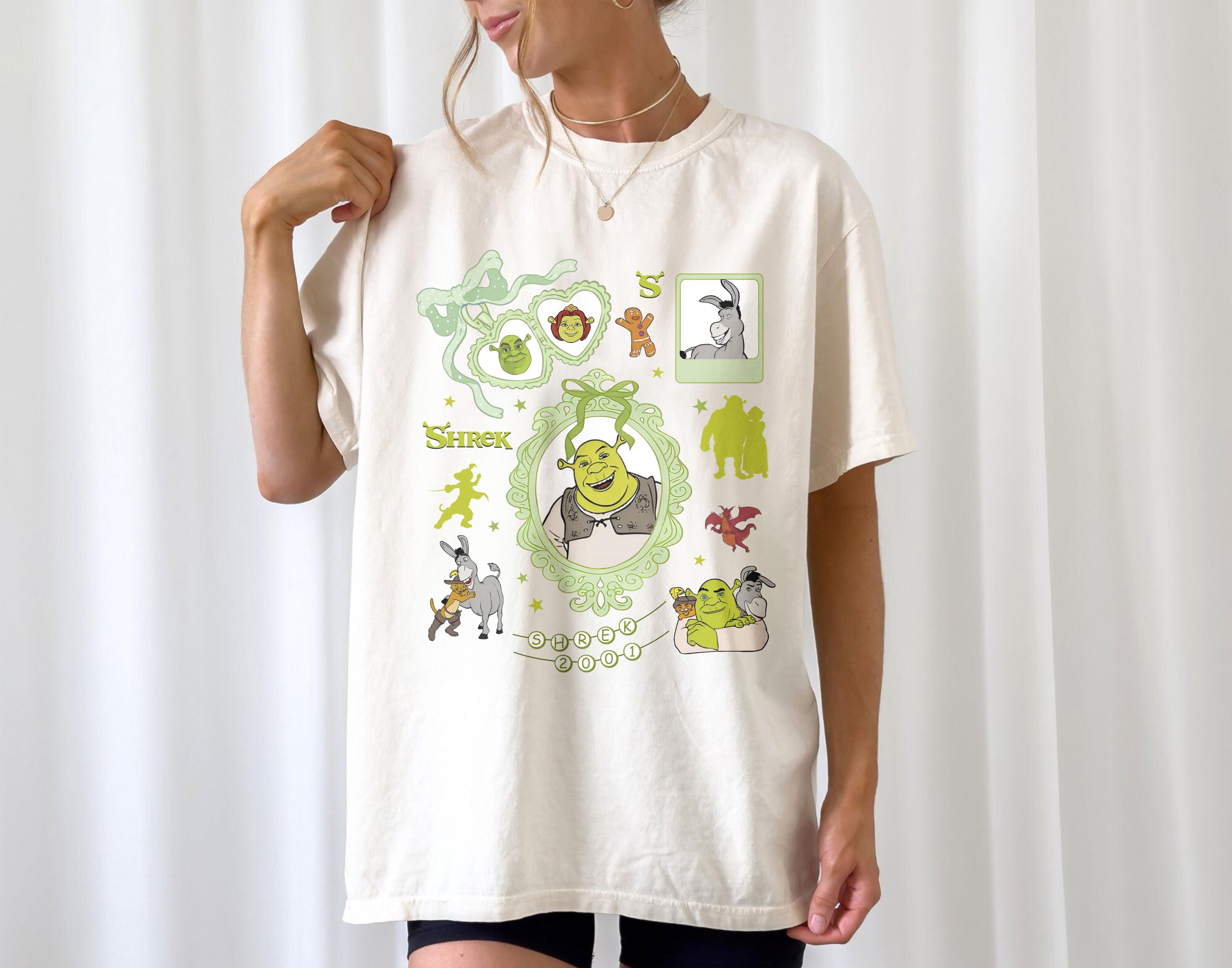 Coquette Bows Locket Shrek Shirt, Fiona and Shrek Coquette Locket Shirt ...