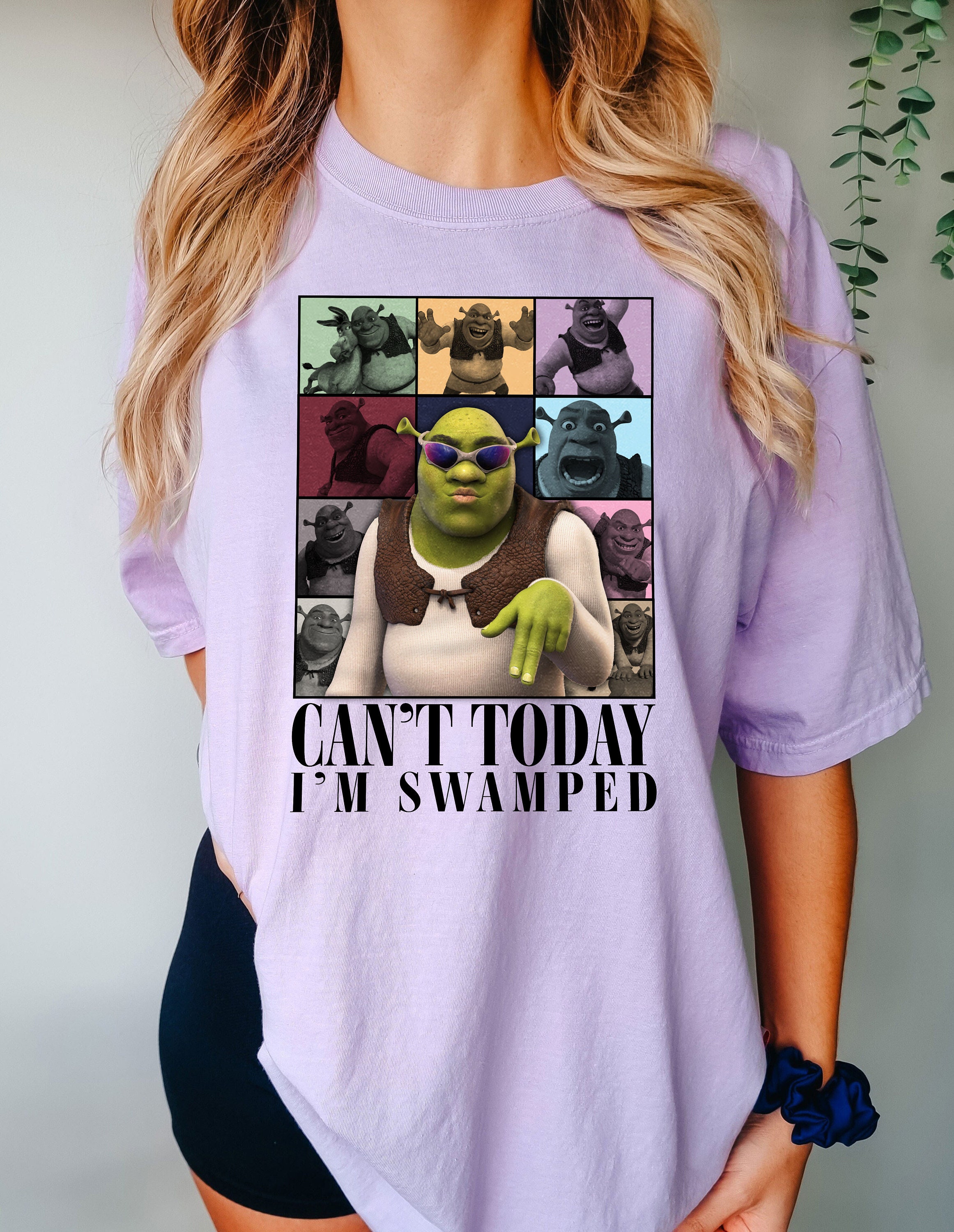 Shrek Meme Funny Shirt Can't Today I'm Swamped Eras Tour Shirt, Shrek ...