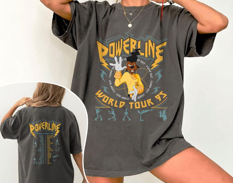 2-sided Powerline Goofy Movie Shirt, Vintage Powerline Stand Out Shirt ...