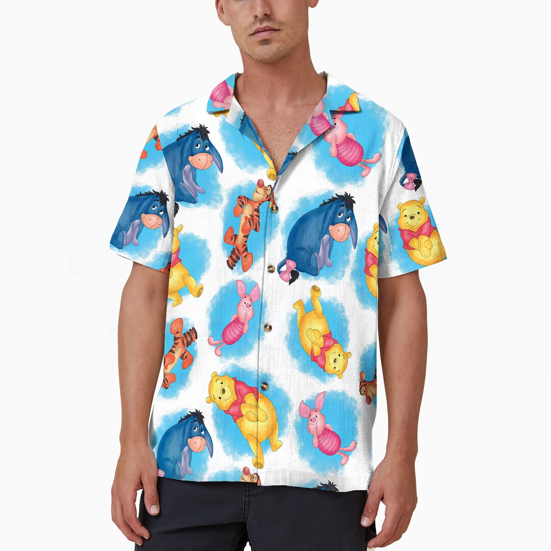 Pooh Bear Hawaii Shirt Bear and Friends Aloha Shirt, Piglet Beach Shirt ...