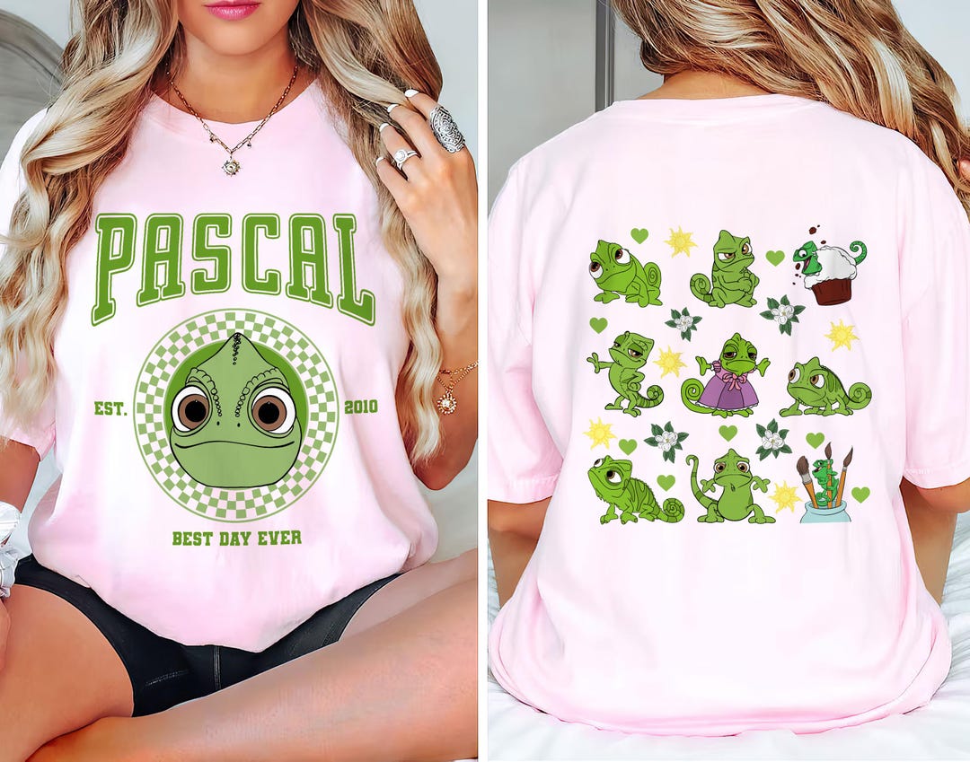 2 Sided Tangled Emotions of Pascal Shirt, Princess Rapunzel Shirts ...