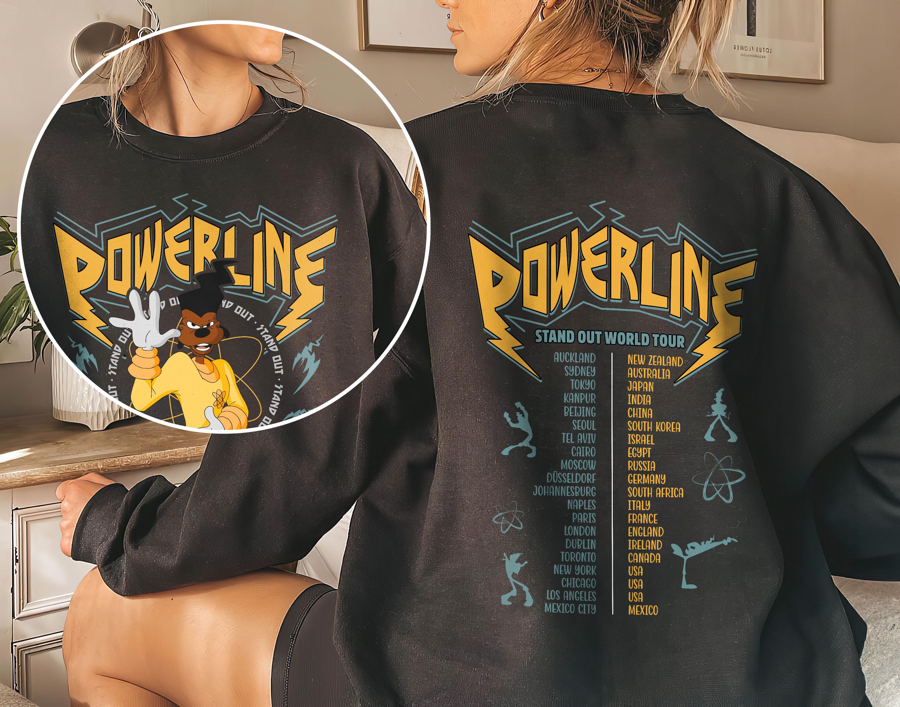 2-sided Powerline Goofy Movie Shirt, Vintage Powerline Stand Out Shirt ...