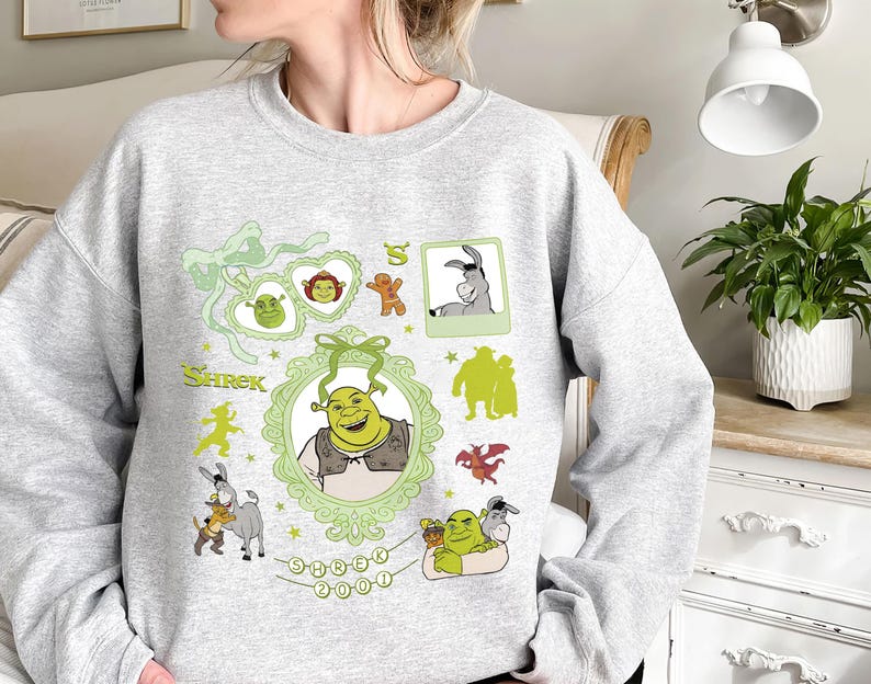 Coquette Bows Locket Shrek Shirt, Fiona and Shrek Coquette Locket Shirt ...