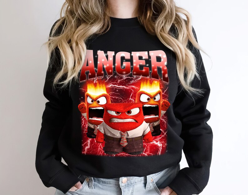 Inside Out Anger Shirt, Inside Out 2 Characters Shirt, Inside Out 2024 ...