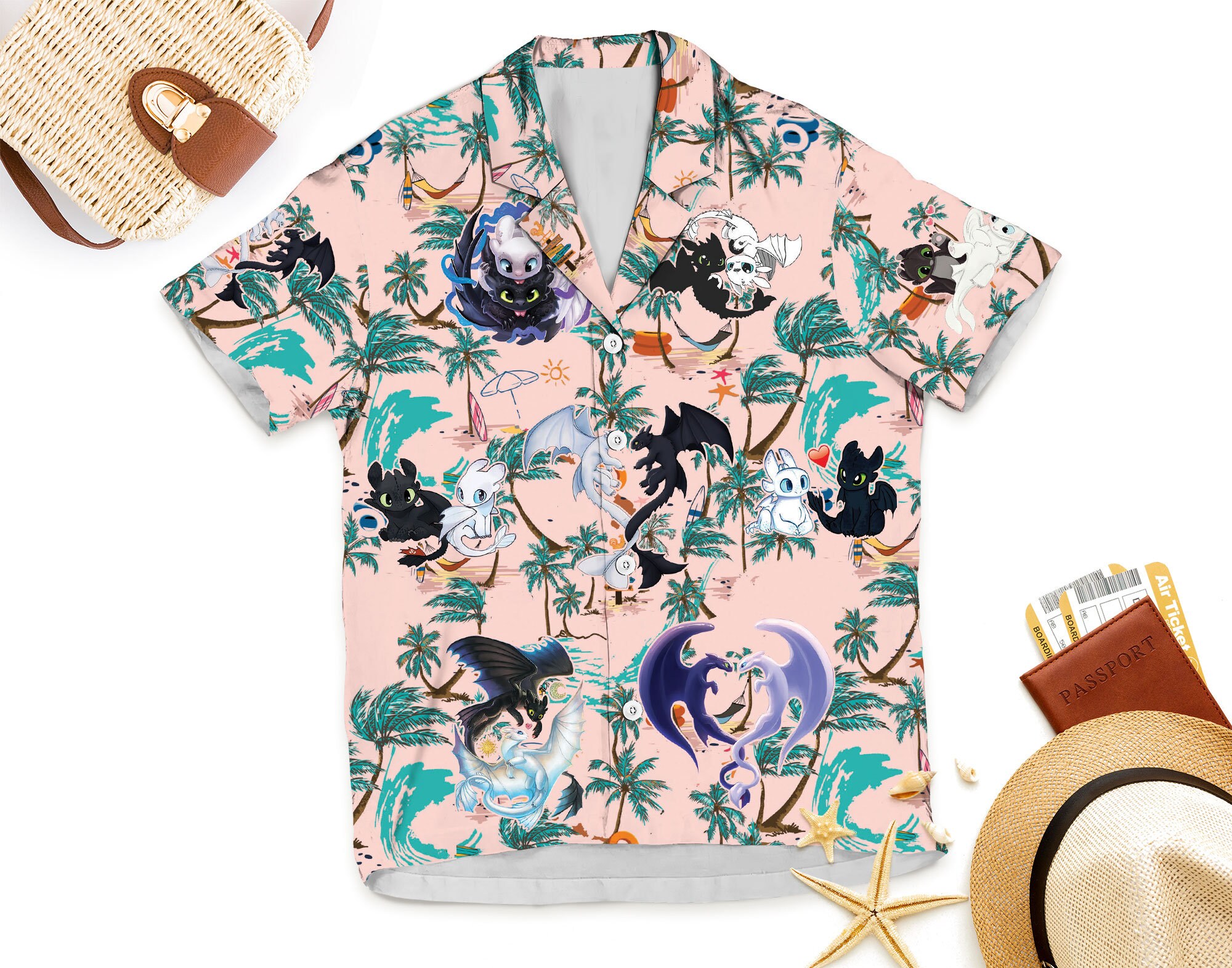 Toothless Vintage Hawaiian Shirt, How to Train Your Dragon Hawaii Shirt ...
