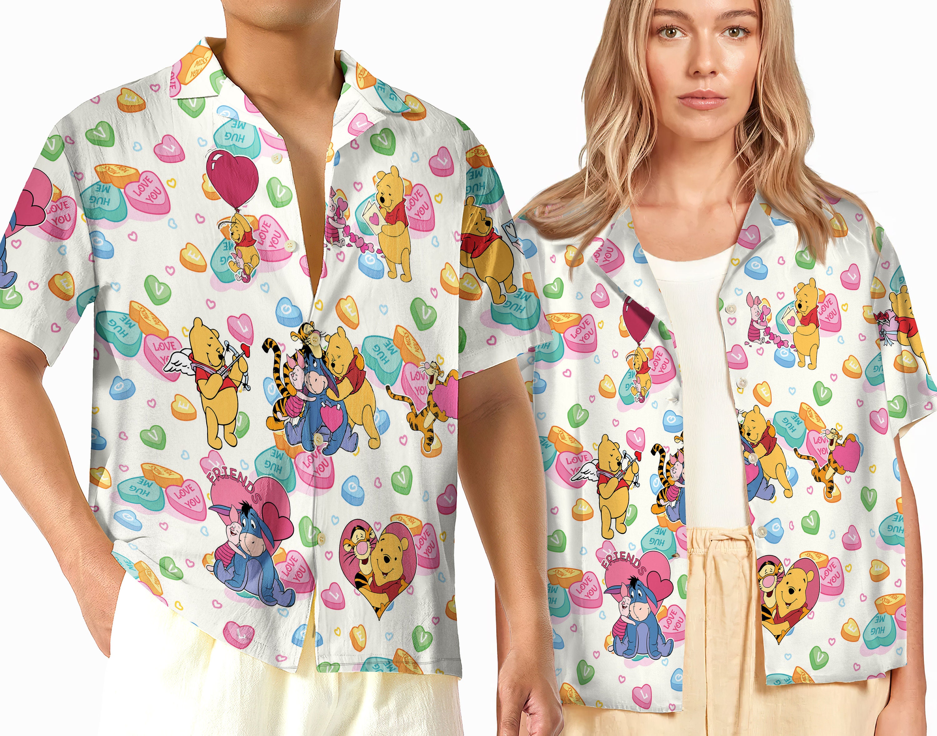 Winnie the Pooh Valentine Shirt, Poor Bear Hawaiian Aloha Shirt sold by ...