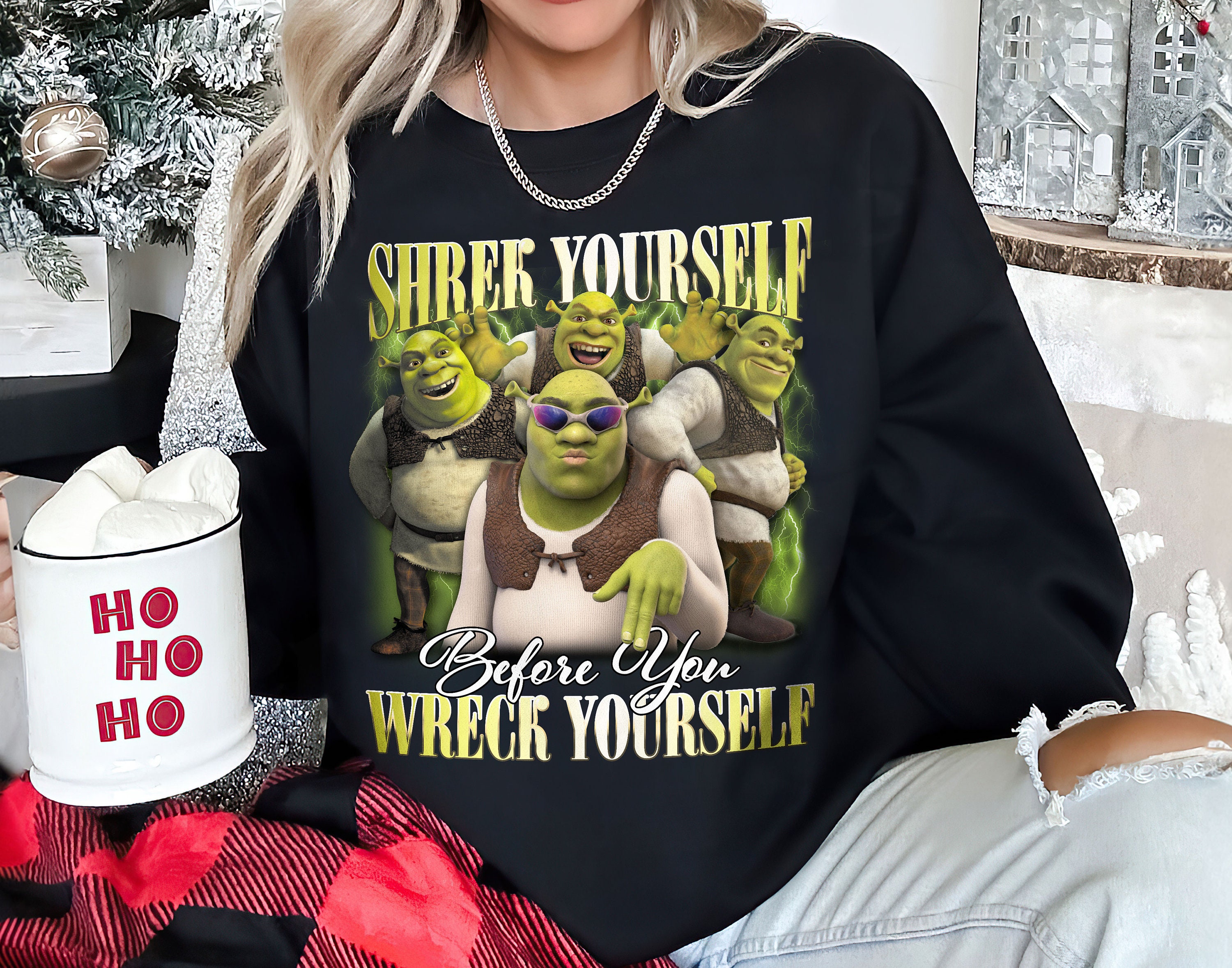 Shrek Funny Shirt Shrek Yourself Before You Wreck Yourself Shrek Meme ...