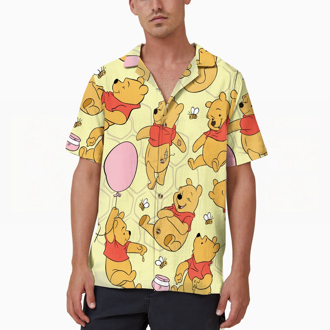 Pooh Hawaiian Shirt Bear and Friends Aloha Shirt, Family Beach Shirt ...