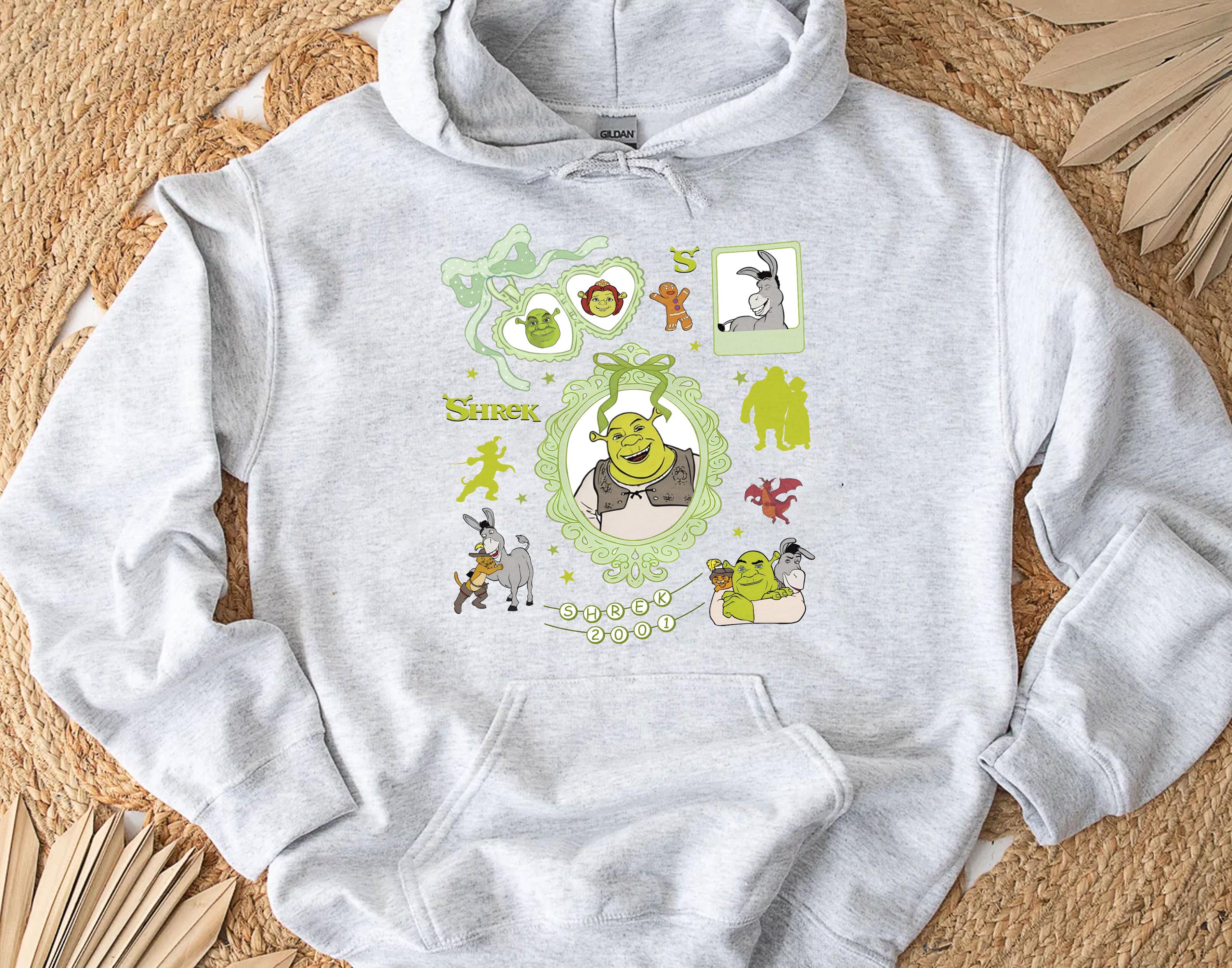 Coquette Bows Locket Shrek Shirt, Fiona and Shrek Coquette Locket Shirt ...