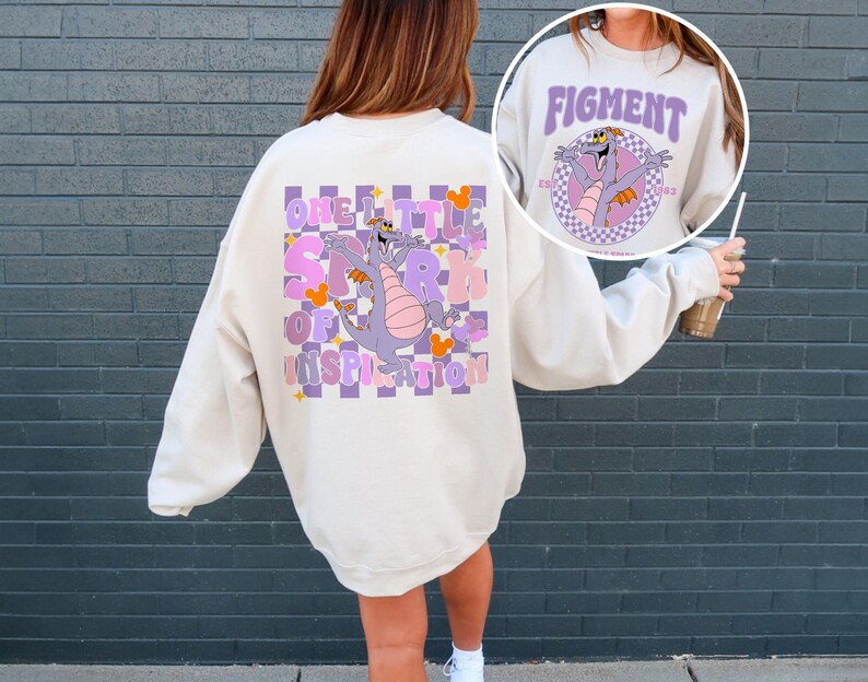 2 Sided Figment Shirt, One Little Spark of Inspiration, Figment Est ...